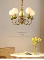 China French Homestay LED Chandelier Nordic Retro Pastoral Cream Style Chandelier Onyx Chandelier(WH-MI-469) for sale