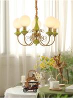 China French Homestay LED Chandelier Nordic Retro Pastoral Cream Style Chandelier Onyx Chandelier(WH-MI-469) for sale