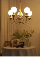 China French Homestay LED Chandelier Nordic Retro Pastoral Cream Style Chandelier Onyx Chandelier(WH-MI-469) for sale