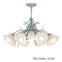 China Art Parlor Dining Room Bedroom Chain Suspension Modern Romantic Flowers Chandeliers Lily of the Valley Flower Chandelier(WH-MI-470) for sale
