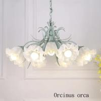 China Art Parlor Dining Room Bedroom Chain Suspension Modern Romantic Flowers Chandeliers Lily of the Valley Flower Chandelier(WH-MI-470) for sale