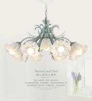 China Art Parlor Dining Room Bedroom Chain Suspension Modern Romantic Flowers Chandeliers Lily of the Valley Flower Chandelier(WH-MI-470) for sale