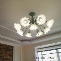 China Art Parlor Dining Room Bedroom Chain Suspension Modern Romantic Flowers Chandeliers Lily of the Valley Flower Chandelier(WH-MI-470) for sale