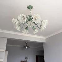 China Art Parlor Dining Room Bedroom Chain Suspension Modern Romantic Flowers Chandeliers Lily of the Valley Flower Chandelier(WH-MI-470) for sale