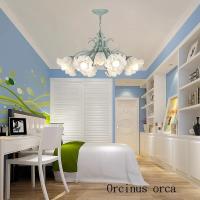 China Art Parlor Dining Room Bedroom Chain Suspension Modern Romantic Flowers Chandeliers Lily of the Valley Flower Chandelier(WH-MI-470) for sale