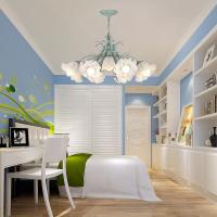 China Art Parlor Dining Room Bedroom Chain Suspension Modern Romantic Flowers Chandeliers Lily of the Valley Flower Chandelier(WH-MI-470) for sale