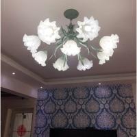 China Art Parlor Dining Room Bedroom Chain Suspension Modern Romantic Flowers Chandeliers Lily of the Valley Flower Chandelier(WH-MI-470) for sale