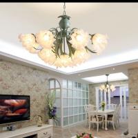 China Art Parlor Dining Room Bedroom Chain Suspension Modern Romantic Flowers Chandeliers Lily of the Valley Flower Chandelier(WH-MI-470) for sale
