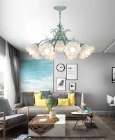 China Art Parlor Dining Room Bedroom Chain Suspension Modern Romantic Flowers Chandeliers Lily of the Valley Flower Chandelier(WH-MI-470) for sale