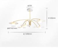 China Nordic living room chandelier light luxury simple bedroom dining room lamps Champignon Chandelier(WH-MI-471) for sale