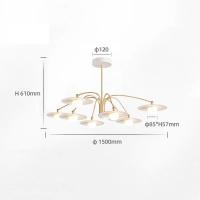China Nordic living room chandelier light luxury simple bedroom dining room lamps Champignon Chandelier(WH-MI-471) for sale