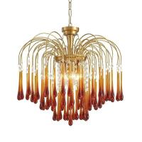 China Modern LED Chandeliers Amber Glass Hanging Pendant Lighting Maltose Chandelier(WH-MI-473) for sale