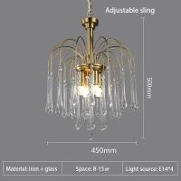 China Modern LED Chandeliers Amber Glass Hanging Pendant Lighting Maltose Chandelier(WH-MI-473) for sale