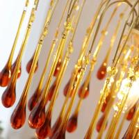 China Modern LED Chandeliers Amber Glass Hanging Pendant Lighting Maltose Chandelier(WH-MI-473) for sale
