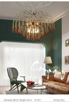 China Modern LED Chandeliers Amber Glass Hanging Pendant Lighting Maltose Chandelier(WH-MI-473) for sale