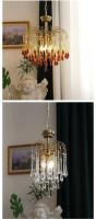 China Modern LED Chandeliers Amber Glass Hanging Pendant Lighting Maltose Chandelier(WH-MI-473) for sale