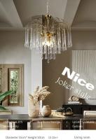 China Modern LED Chandeliers Amber Glass Hanging Pendant Lighting Maltose Chandelier(WH-MI-473) for sale
