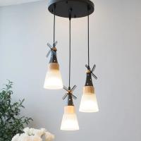 China kitchen Bar Cafe Pleated Paper hanging Lighting Restaurant fold paper lampshade LED Chandelier Lighting Lenore Pleated Chandelier(WH-MI-476) for sale