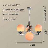 China Bedroom Dining Room Color Hanging Lamps Modern Creative Ceiling Glass Ball Chandelier Ryttenberg Chandelier(WH-MI-477) for sale