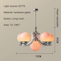 China Bedroom Dining Room Color Hanging Lamps Modern Creative Ceiling Glass Ball Chandelier Ryttenberg Chandelier(WH-MI-477) for sale