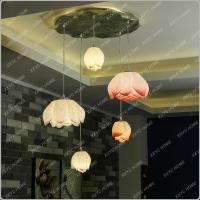 China Modern New Chinese Style Chandelier Pastoral Dining Room Living Room Simple Classical Decorative Creative Lotus Lamps (WH-MI-478) for sale