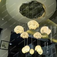China Modern New Chinese Style Chandelier Pastoral Dining Room Living Room Simple Classical Decorative Creative Lotus Lamps (WH-MI-478) for sale