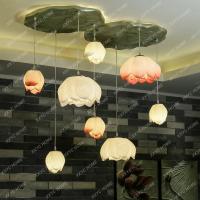 China Modern New Chinese Style Chandelier Pastoral Dining Room Living Room Simple Classical Decorative Creative Lotus Lamps (WH-MI-478) for sale