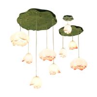China Modern New Chinese Style Chandelier Pastoral Dining Room Living Room Simple Classical Decorative Creative Lotus Lamps (WH-MI-478) for sale