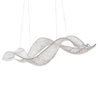 China Chrome Gold Crystal Wave LED Hanging Lamp Chandelier Lighting Alon Chandelier(WH-MI-479) for sale