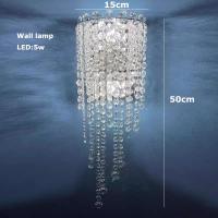 China Chrome Gold Crystal Wave LED Hanging Lamp Chandelier Lighting Alon Chandelier(WH-MI-479) for sale