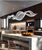 China Chrome Gold Crystal Wave LED Hanging Lamp Chandelier Lighting Alon Chandelier(WH-MI-479) for sale