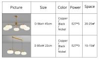 China Bedroom Living Room Kitchen Home Decor Light Modern Led Chandelier Pendant Lamp (WH-MI-482) for sale