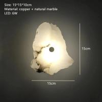 China Copper Ring Living Room Restaurant Hanging Lamp Round Natural Marble Chandelier Alabaster Halo Chandelier(WH-MI-483) for sale