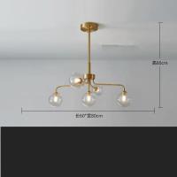 China Postmodern chandelier luxury deco gold chandeliers Staggered Glass Globes Chandelier(WH-MI-484) for sale