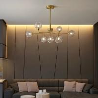 China Postmodern chandelier luxury deco gold chandeliers Staggered Glass Globes Chandelier(WH-MI-484) for sale