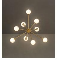 China Postmodern chandelier luxury deco gold chandeliers Staggered Glass Globes Chandelier(WH-MI-484) for sale
