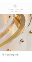China Plafond Lighting For Bedroom Living Room Modern Luxury Round LED Hanging Pendant Lamp Marble Chandelier Rock Alabaster Chandelier(WH-MI-486) for sale