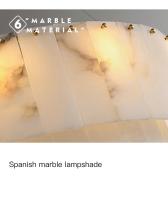 China Plafond Lighting For Bedroom Living Room Modern Luxury Round LED Hanging Pendant Lamp Marble Chandelier Rock Alabaster Chandelier(WH-MI-486) for sale