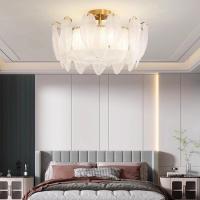 China Nordic home decor dining room Pendant lamp lights indoor lighting Ceiling lamp hanging light Glass Feather Chandelier(WH-MI-487) for sale