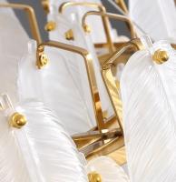 China Nordic home decor dining room Pendant lamp lights indoor lighting Ceiling lamp hanging light Glass Feather Chandelier(WH-MI-487) for sale