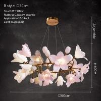China Modern Copper Magnolia flower chandelier Circular Blossom Chandelier (WH-MI-491) for sale