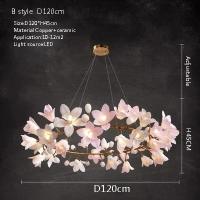 China Modern Copper Magnolia flower chandelier Circular Blossom Chandelier (WH-MI-491) for sale