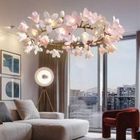 China Modern Copper Magnolia flower chandelier Circular Blossom Chandelier (WH-MI-491) for sale