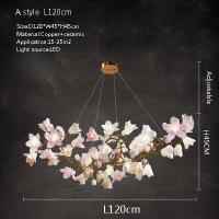 China Modern Copper Magnolia flower chandelier Circular Blossom Chandelier (WH-MI-491) for sale