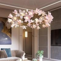 China Modern Copper Magnolia flower chandelier Circular Blossom Chandelier (WH-MI-491) for sale