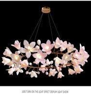 China Modern Copper Magnolia flower chandelier Circular Blossom Chandelier (WH-MI-491) for sale