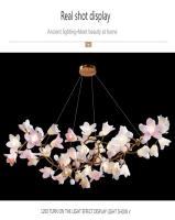 China Modern Copper Magnolia flower chandelier Circular Blossom Chandelier (WH-MI-491) for sale