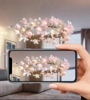 China Modern Copper Magnolia flower chandelier Circular Blossom Chandelier (WH-MI-491) for sale