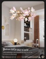 China Modern Copper Magnolia flower chandelier Circular Blossom Chandelier (WH-MI-491) for sale