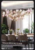 China Modern Copper Magnolia flower chandelier Circular Blossom Chandelier (WH-MI-491) for sale